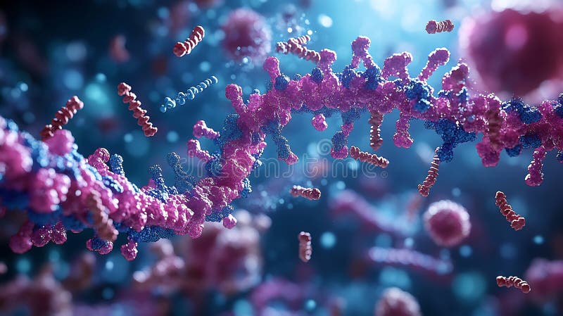Ribosomes Translating Mrna into Polypeptide Chain Visualizing Trna ...