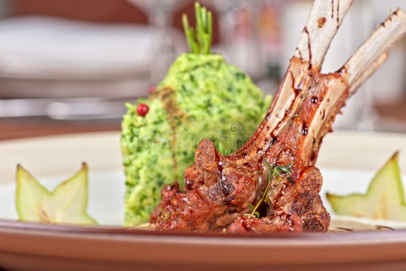 Ribs calf stock photo. Image of barbecue, cooking, meal - 42948966