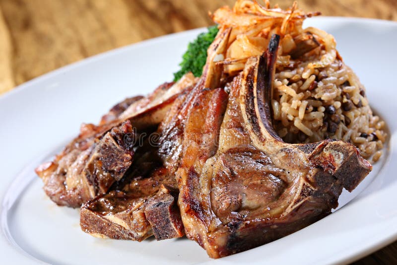 Ribs stock photo. Image of lunch, cuisine, isolated, plate - 36181496