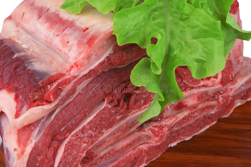 Ribs meat heap close up stock photo. Image of food, blood - 8771004