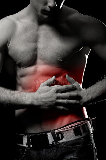 Ribs and stomach in pain stock photo. Image of medical - 8469988