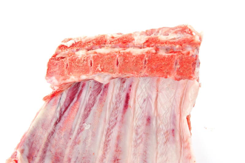 Ribs on a white background stock photo. Image of cook - 310625748