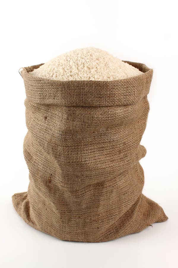 Rice stock image. Image of food, sack, grain, harvest - 18395105
