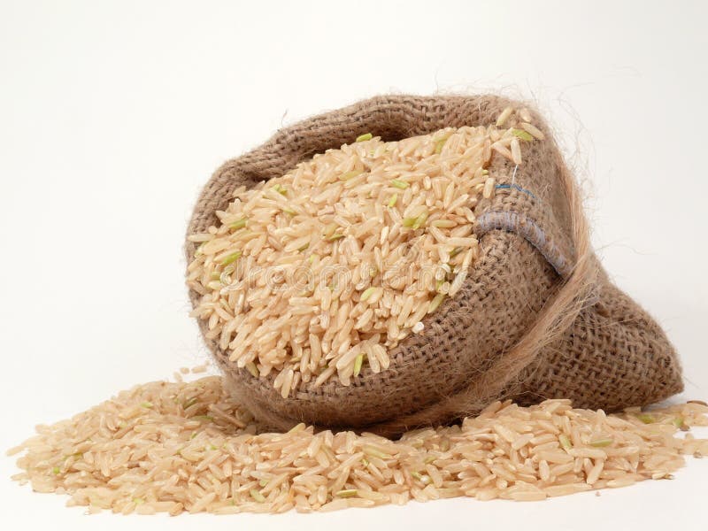 Rice stock image. Image of pouch, import, basic, jute - 6749283