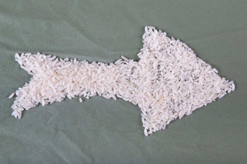 Rice arrow stock image. Image of design, rice, cloth - 34295575
