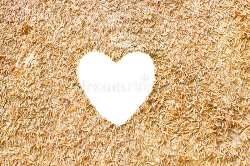 Rice Art Made of Rice Chaff Stock Image - Image of idea, heart: 59170419