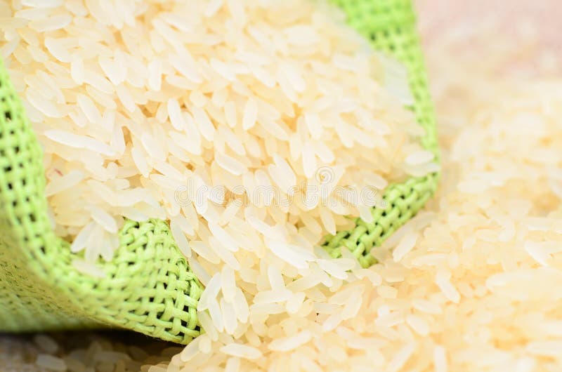 Uncooked rice in bag stock image. Image of organic, object - 169858047