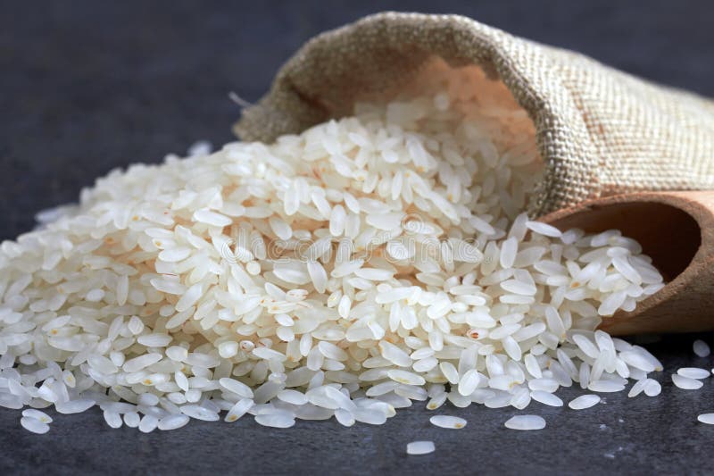 Rice in bag stock image. Image of grains, uncooked, ingredient - 274637205
