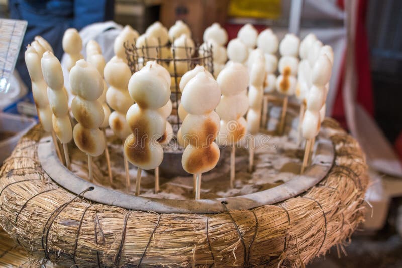 Grill Dango, Japanese Dessert - Japanese Style Sticky Rice Ball Stock ...