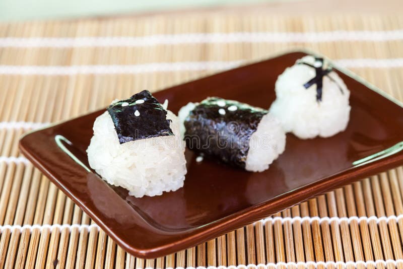 Rice ball food home stock image. Image of tasty, delicious - 89970417