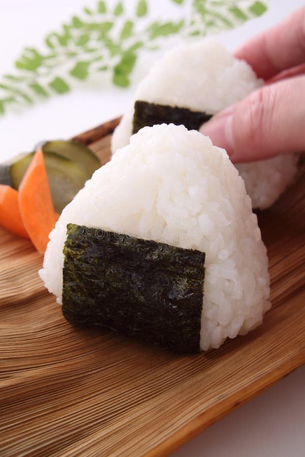 Rice ball, Onigiri stock image. Image of laver, japan - 62717167
