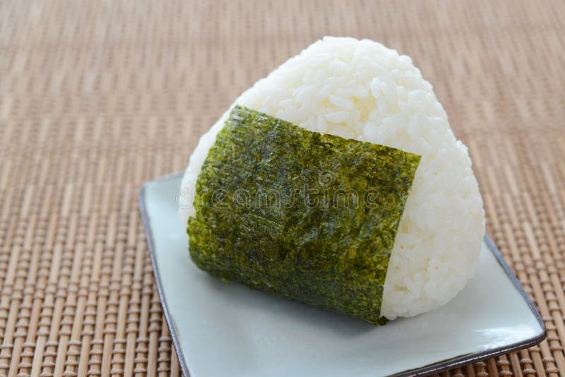 Rice Ball with Pickled Plum Stock Photo - Image of kitchenware ...