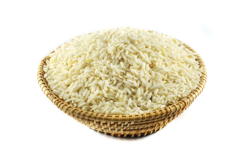 Rice in basket stock photo. Image of closeup, basket - 22122440