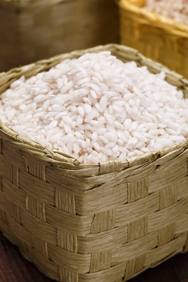 Rice Baskets stock image. Image of white, rice, food - 10695735