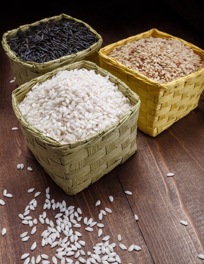 Rice Baskets stock image. Image of white, rice, food - 10695735