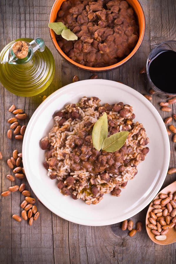 Rice and beans. stock photo. Image of leguminous, glass - 28553846