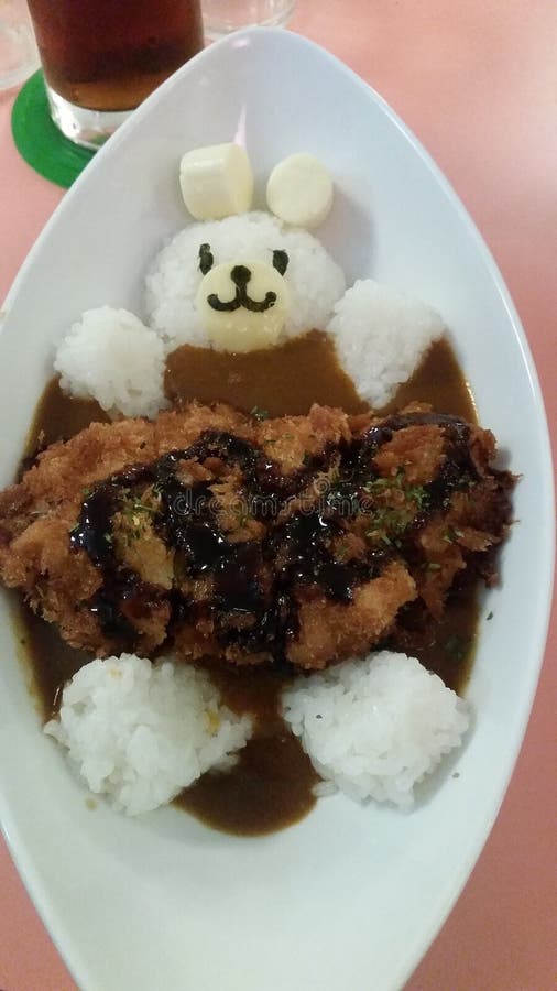 Rice Bear stock photo. Image of bear, dish, creative - 98397852