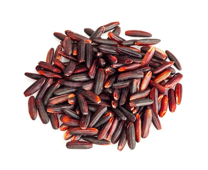 Rice Berry Isolated on White Background Stock Image - Image of organic ...