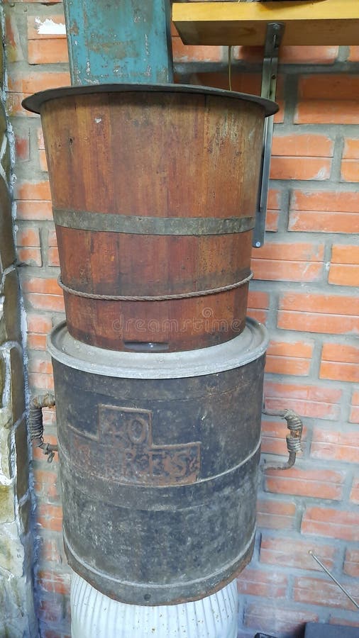 Rice Bin Was Used To Contain Rice 40 Years Ago Stock Image - Image of ...