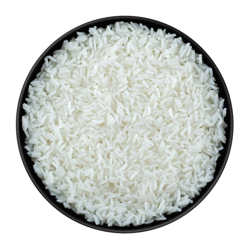 Rice in black plate stock photo. Image of healthy, dinner - 38854204