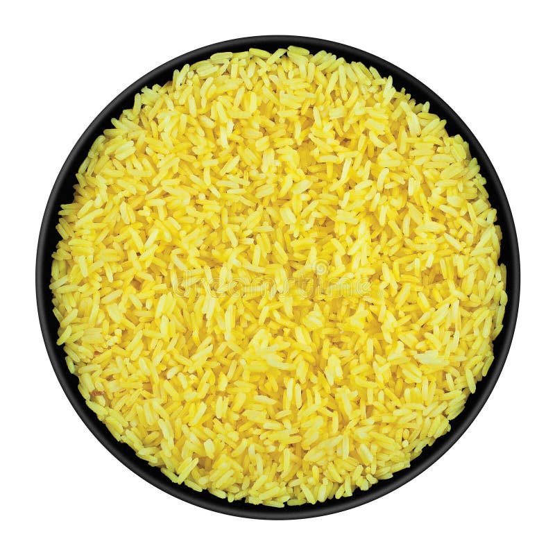 Rice in black plate stock image. Image of tasty, meal - 38943425