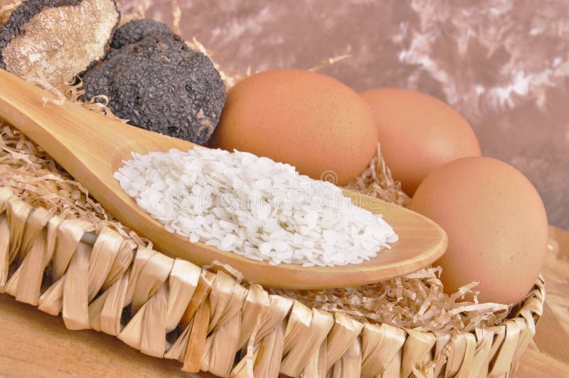 Rice and black truffle stock photo. Image of cuisine - 24844668