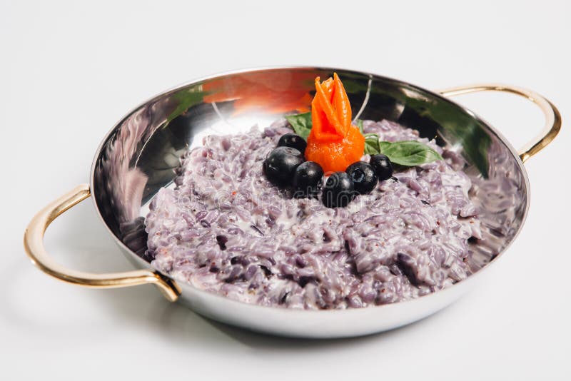 Rice with blueberry stock photo. Image of menu, cherry - 56972210