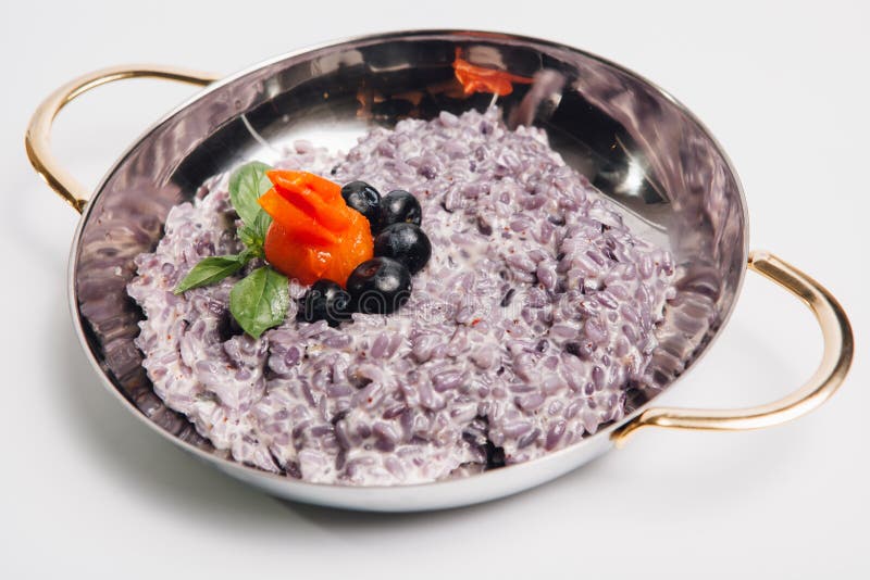 Rice with blueberry stock photo. Image of fast, kitchen - 56972356