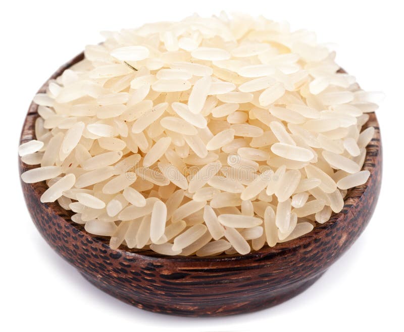 Rice in a bowl. stock photo. Image of agriculture, bowl - 31845792