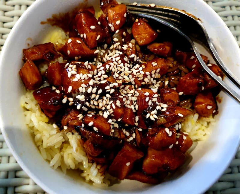 Rice Bowl in Cemen stock image. Image of white, meal - 236019863