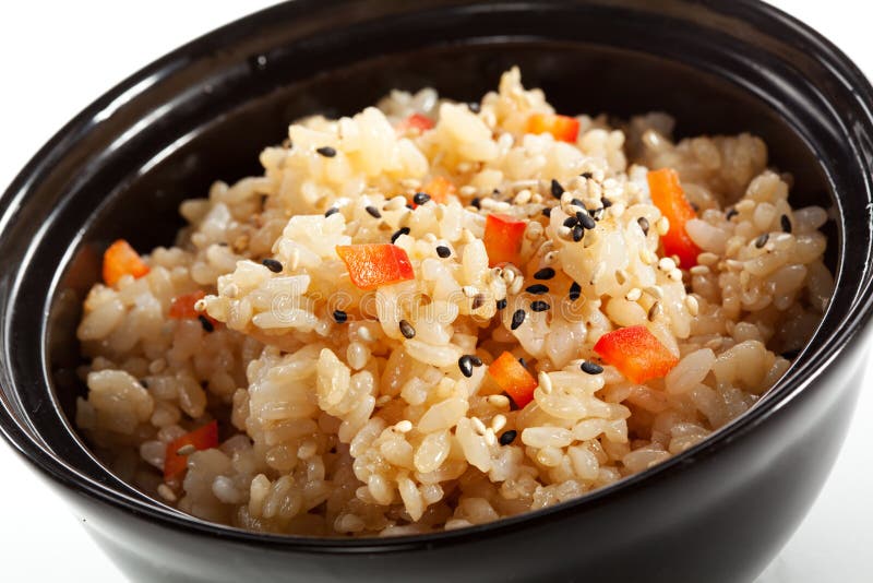 Rice Bowl stock photo. Image of food, basic, dietary - 44283776
