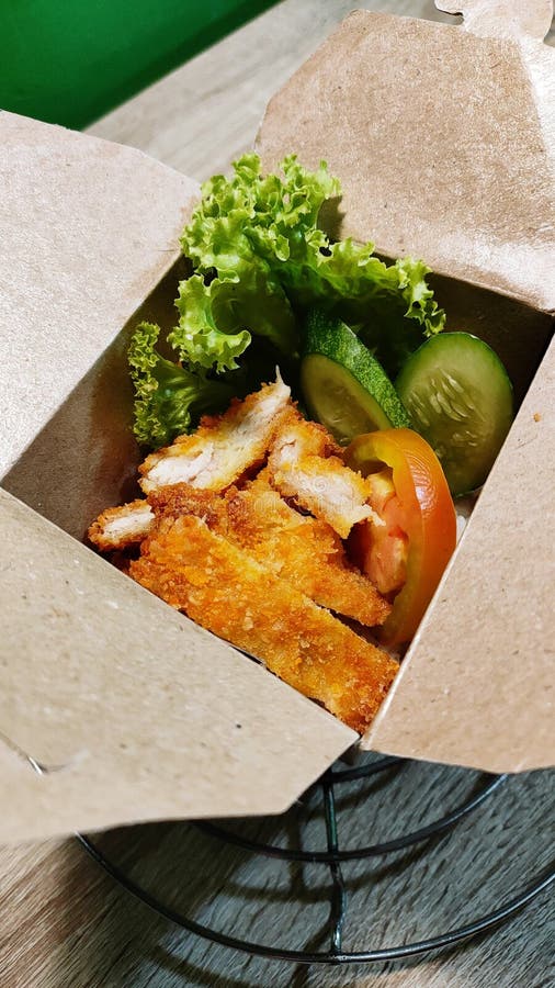 Rice box katsu stock photo. Image of snack, katsu, curry - 208550688