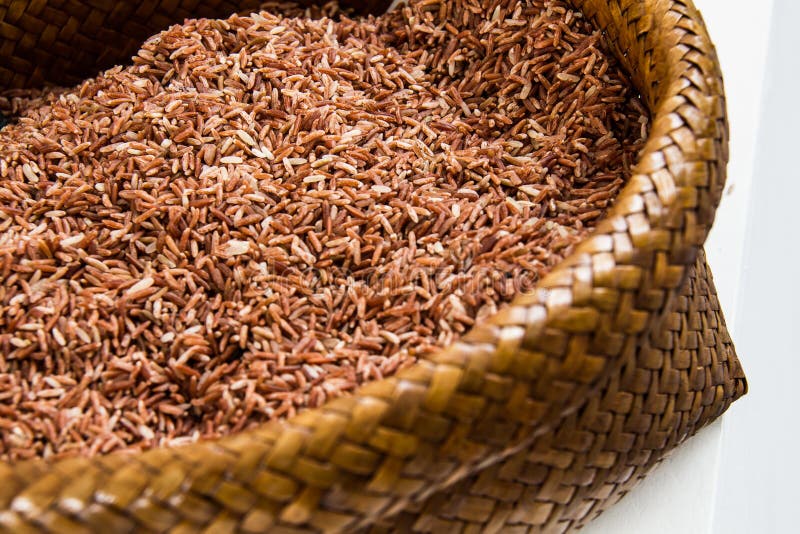 Rice, brown rice, red rice stock image. Image of agriculture - 61732897