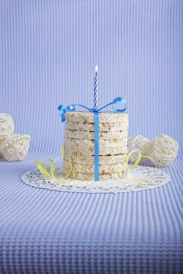 Rice cake stock photo. Image of rice, birhday, candle - 25232880