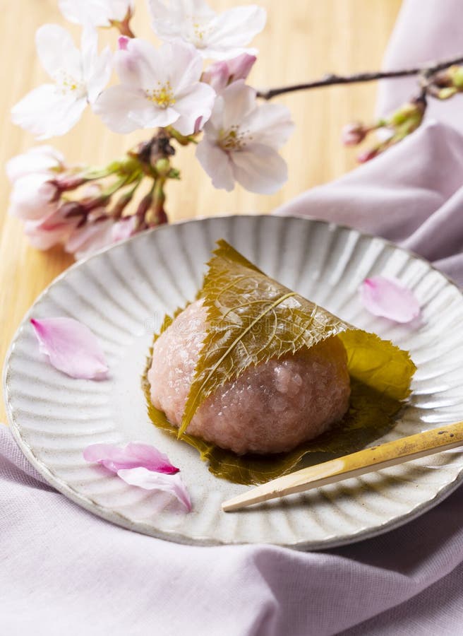 Cherry Blossom Rice Cake Wrapped Stock Photos - Free & Royalty-Free ...
