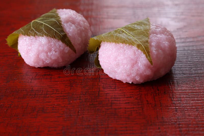 Cherry Blossom Rice Cake Wrapped Stock Photos - Free & Royalty-Free ...