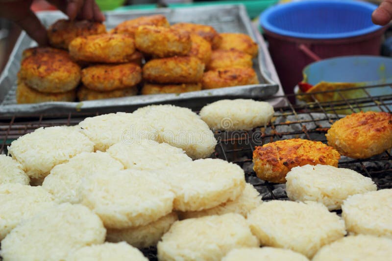 Rice Cakes in Asia - Asia Food Stock Photo - Image of organic, food ...
