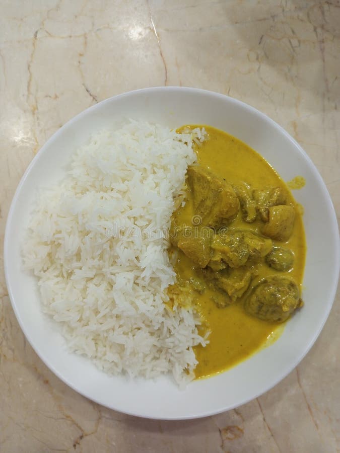 Rice with Cari - Goat Meat Yummy Stock Image - Image of meat, cari ...