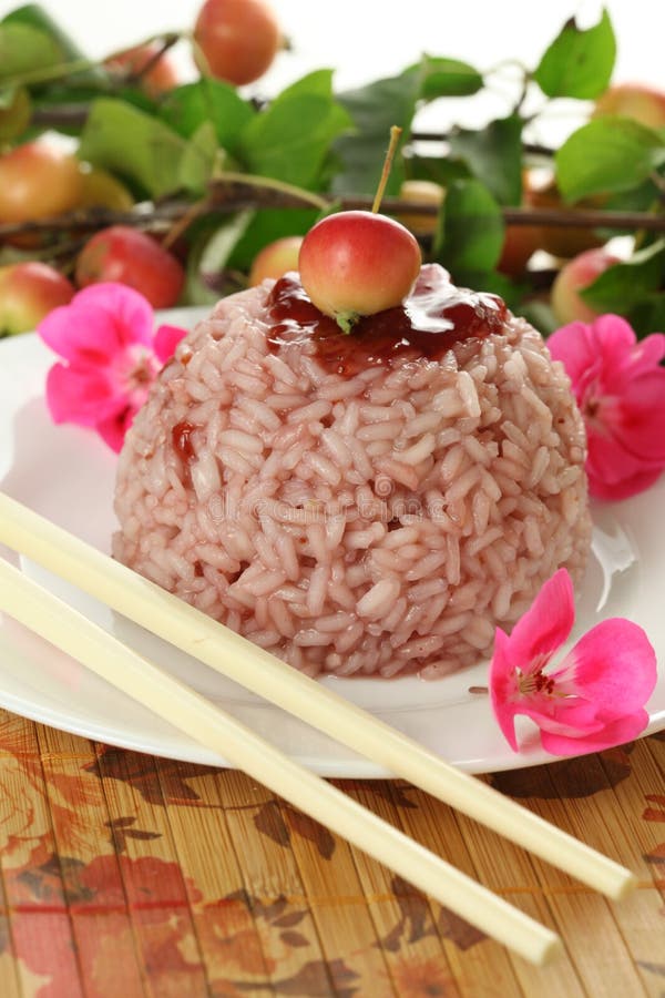 Rice and cherry stock photo. Image of delicious, fortune - 26370172