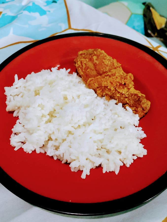 Rice and Chicken stock photo. Image of rice, food, chicken - 312420376