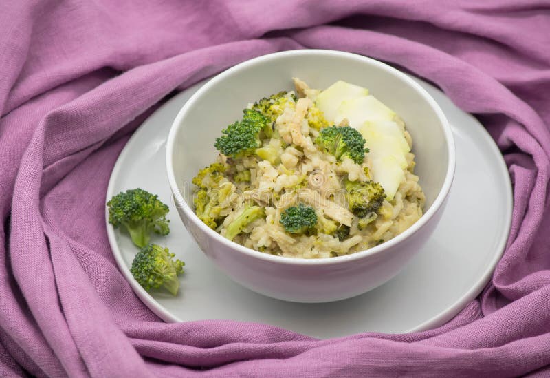 Rice with Chicken and Broccoli Stock Photo - Image of chicken ...