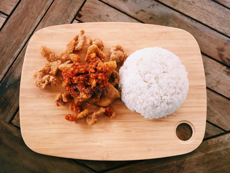 Chicken skin rice stock photo. Image of food, skin, chicken - 252828670