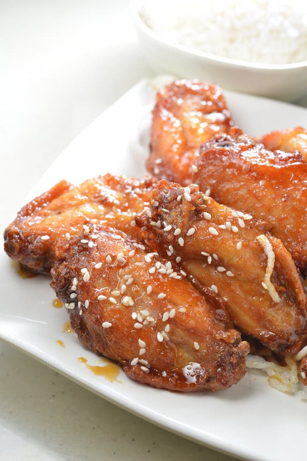 Rice Chicken Wings stock photo. Image of plain, cuisine - 68916738