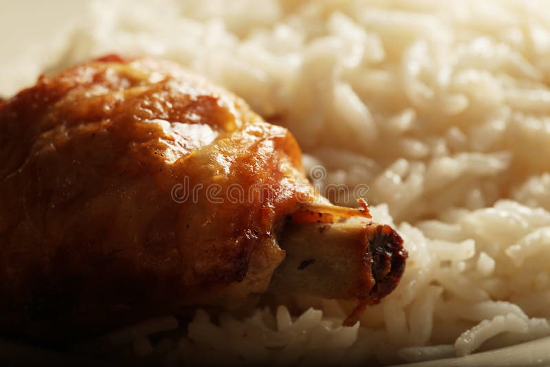 Rice with chiken stock photo. Image of fried, cuisine - 37097776