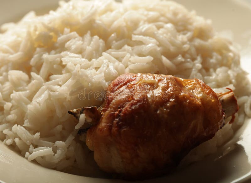 Rice with chiken stock photo. Image of fried, cuisine - 37097776