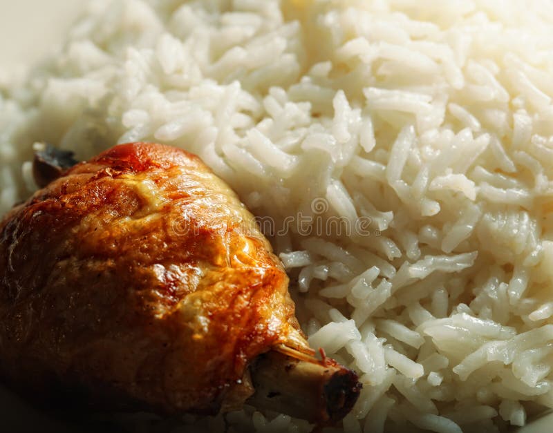 Rice with chiken stock photo. Image of fried, cuisine - 37097776