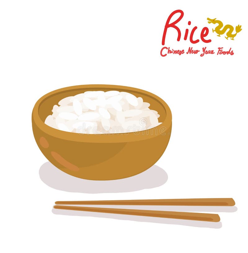 Rice for Chinese New Year Vector Stock Vector - Illustration of ancient ...