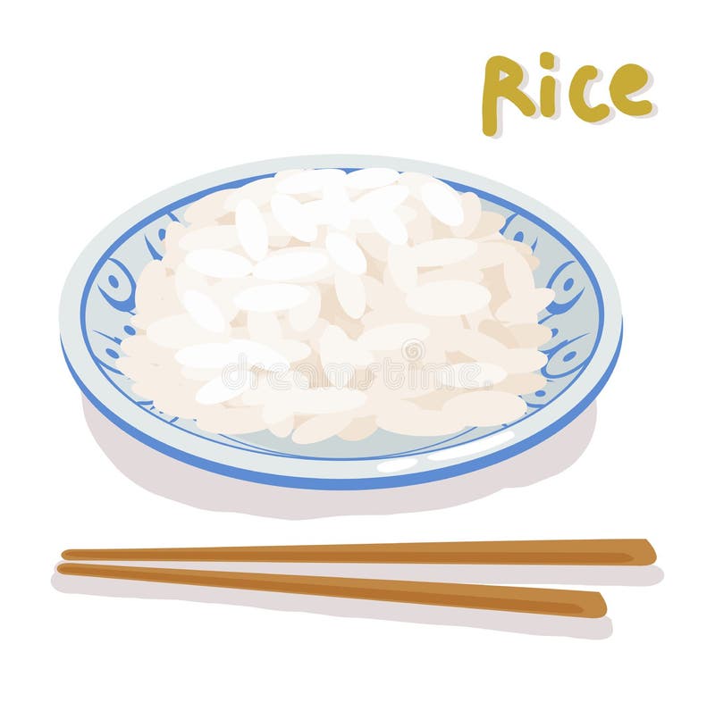 Rice for Chinese New Year Vector Stock Vector - Illustration of candles ...