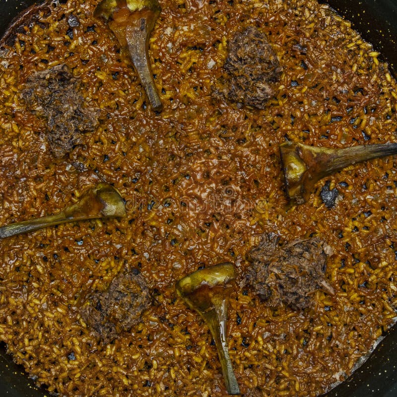 The Rice: Choose a Good Quality Rice, Such As Bomba or Redondo Stock ...