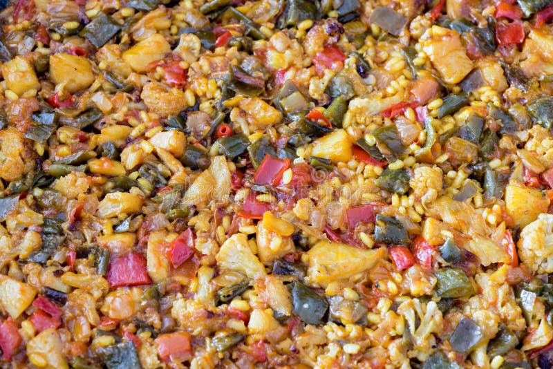 Rice cod with vegetables stock photo. Image of saffron - 73202468